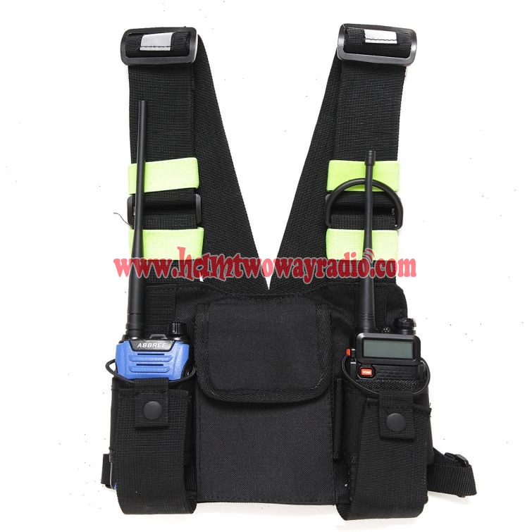 Traffic Police Walkie Talkie Chest Bag Backpack Pocket for Motorola ...
