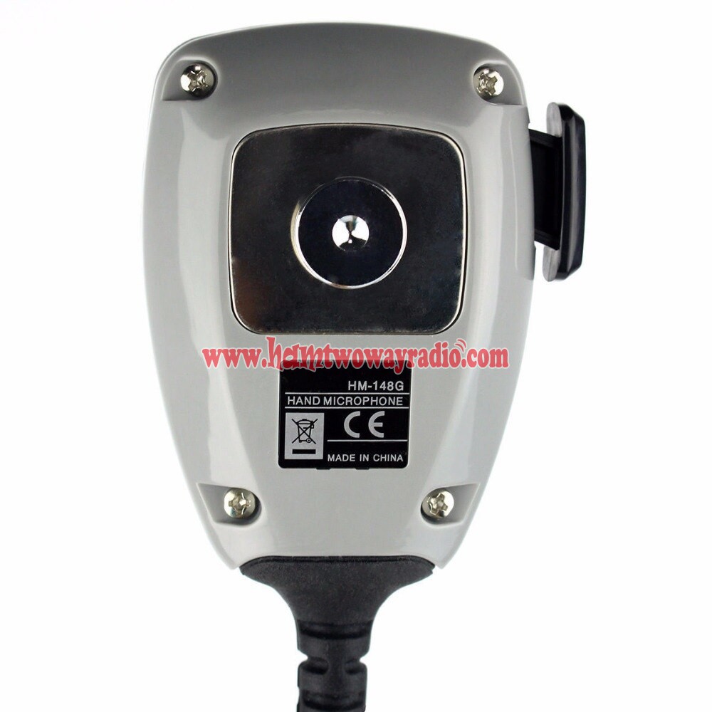 ICOM HM-148G Heavy Duty 6 Pin PTT Microphone for Mobile Radio IC-F6011 ...