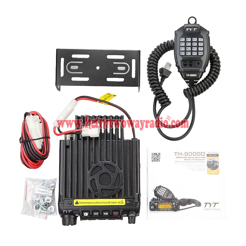 TYT TH-9000D Mobile Radio 60W VHF 45W UHF Vehicle mounted Walkie Talkie ...