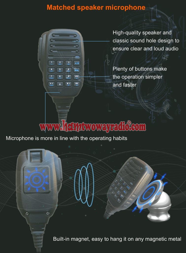 Kydera GPS Mini APRS DMR Dual Band UHF VHF Mobile Radio CDR-300UV Car ...