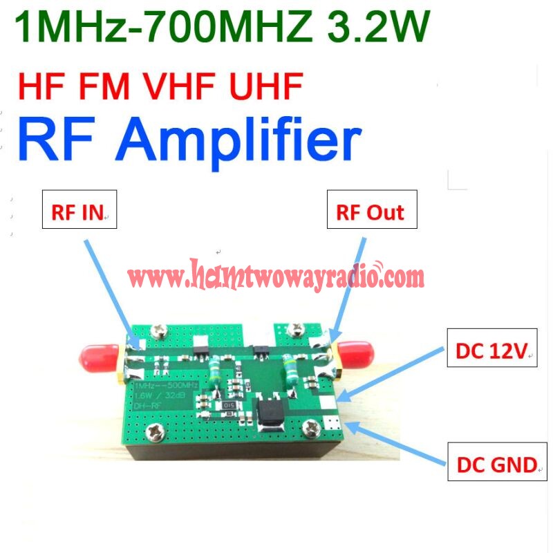 Handheld Radio 1MHz-700MHZ 3.2W HF VHF UHF FM Transmitter RF Power ...