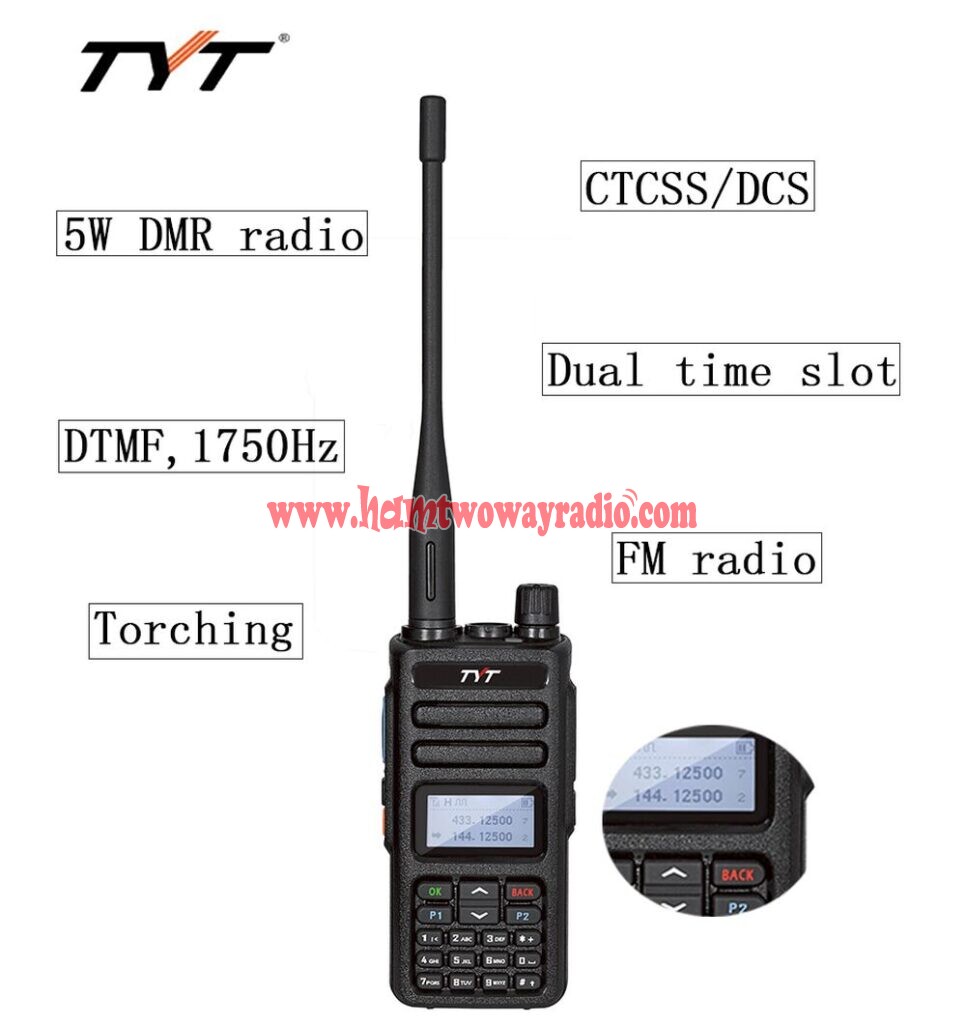 TYT Newest MD750 Digital Radio Dual Band CTCSS/ DCS Dual time slot ...