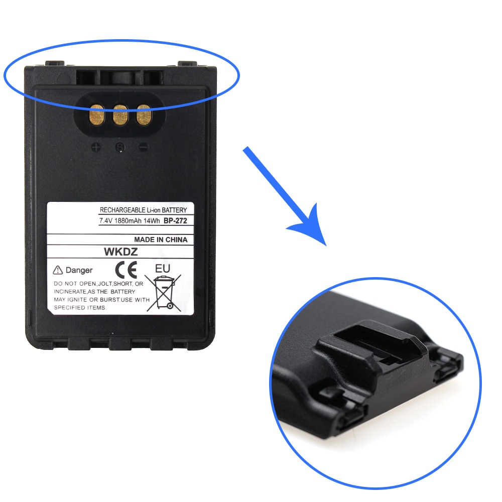 ICOM 1880mAh 7.4V BP272 Battery for IC-31A 31E 51A 51E ICOM Radio with ...