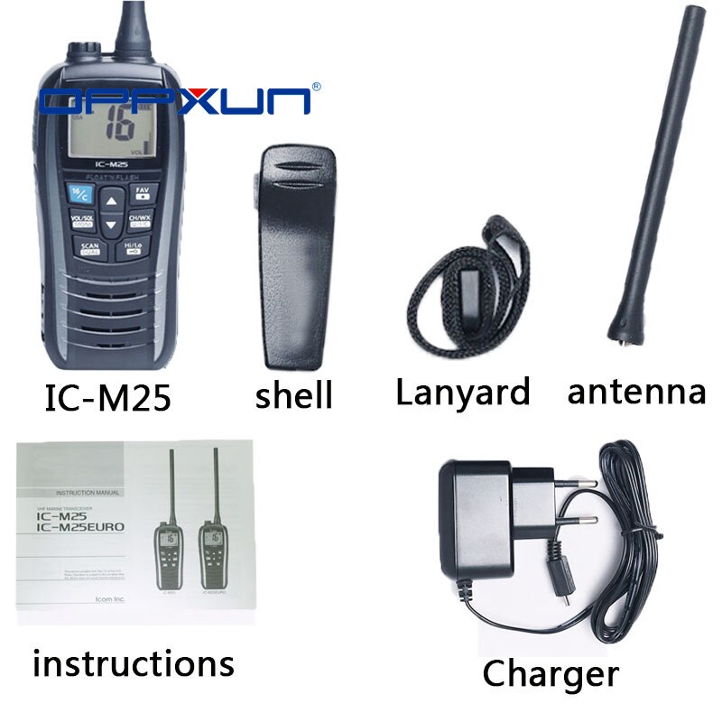 ICOM IC-M25 Shipboard VHF Scanner IPX7 Waterproof Floating Maritime ...