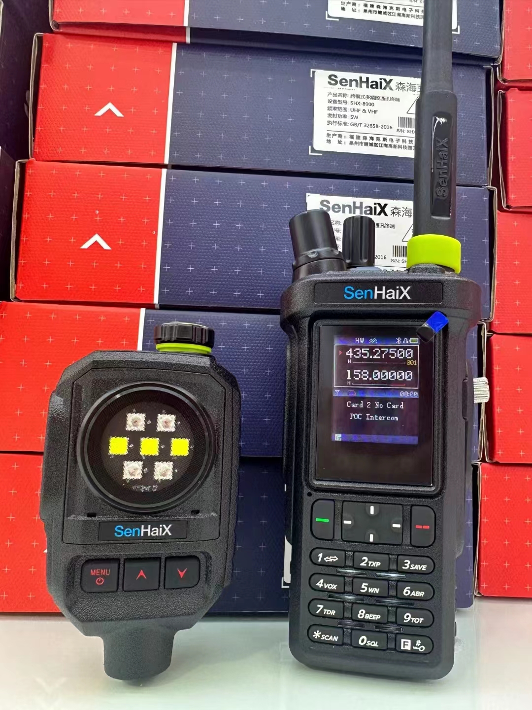 Ham Radios BT Microphone Senhaix No.1 Wireless Handheld Mic Dual PTT Burst Light SOS Type-c