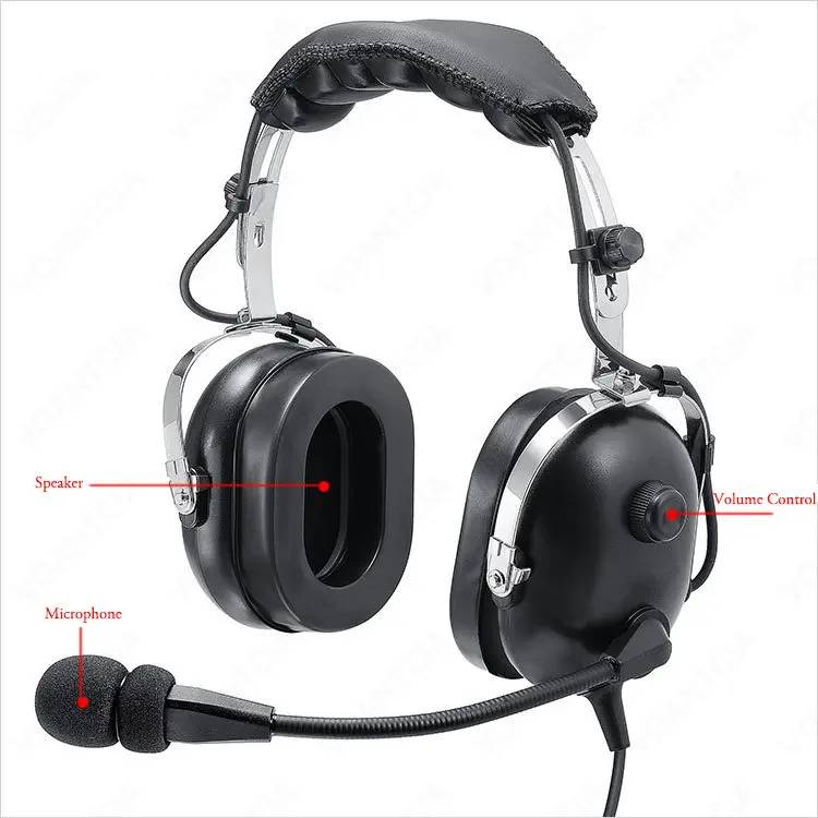 Heavy duty headphones with ear protection and noise reduction for ICOM ...