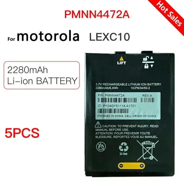 Original 2280mAh LEX C10 walkie-talkie Rechargeable battery for ...